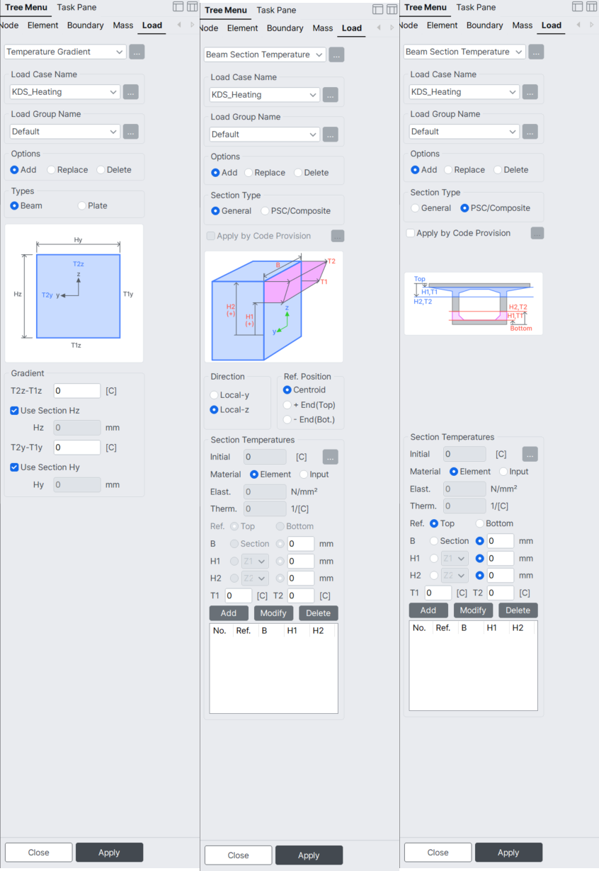[API] Temperature Gradient Self-Equilibrating Stress Calculator